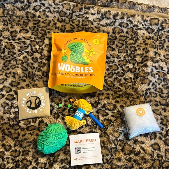 The Woobles | Art | The Woobles Crochet Kit Green And Yellow Dinosaur ...